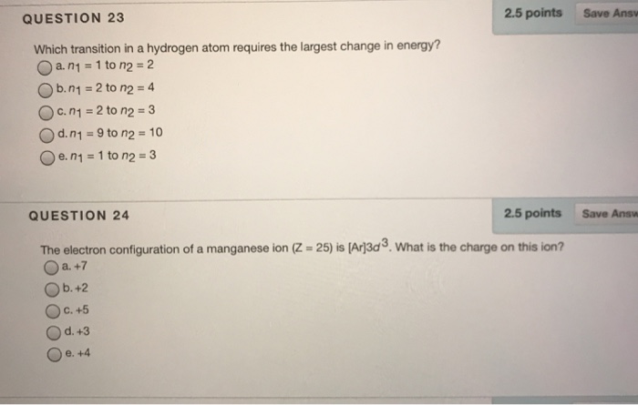 Solved QUESTION 17 Which arrangement is in the correct order | Chegg.com