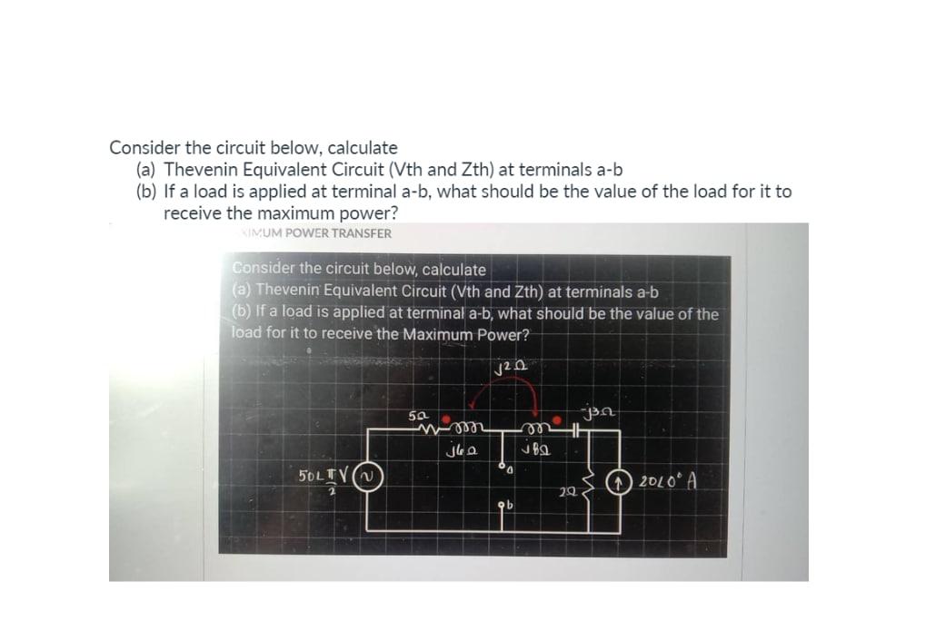 Solved Consider the circuit below, calculate (a) Thevenin | Chegg.com