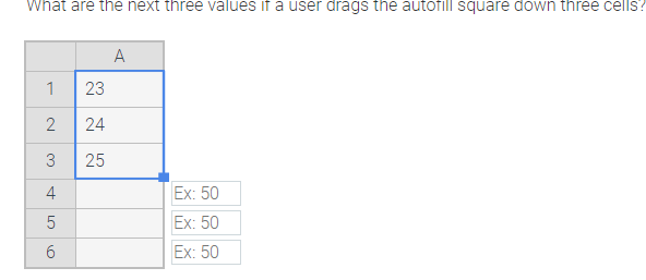 Solved What are the next three values if a user drags the | Chegg.com