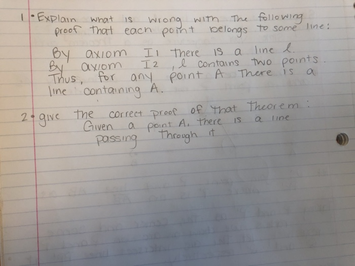 Solved To Explain what is wrong with the following proof | Chegg.com