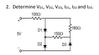 Solved 1. Determine Vp, ID, VR1, VRL, IRL and IR1. R w 100 Ω | Chegg.com