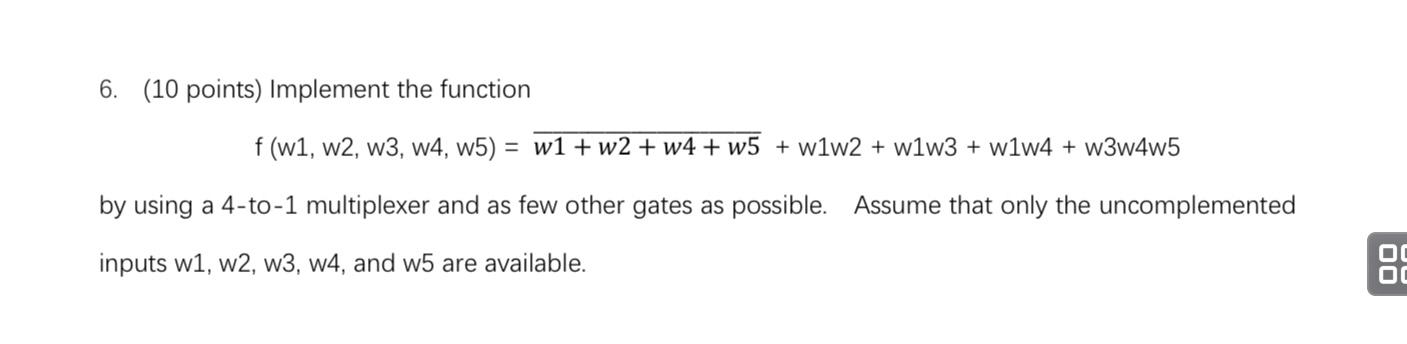 Solved 6 10 Points Implement The Function 