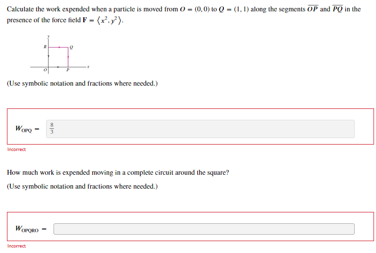 Solved Calculate the work expended when a particle is moved | Chegg.com