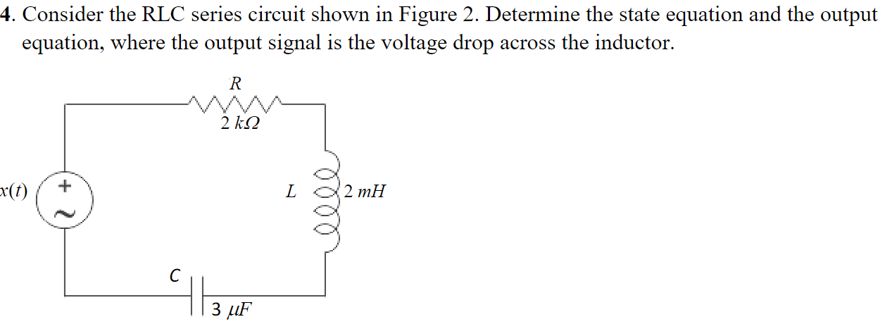 Solved Consider the RLC series circuit shown in Figure 2. | Chegg.com