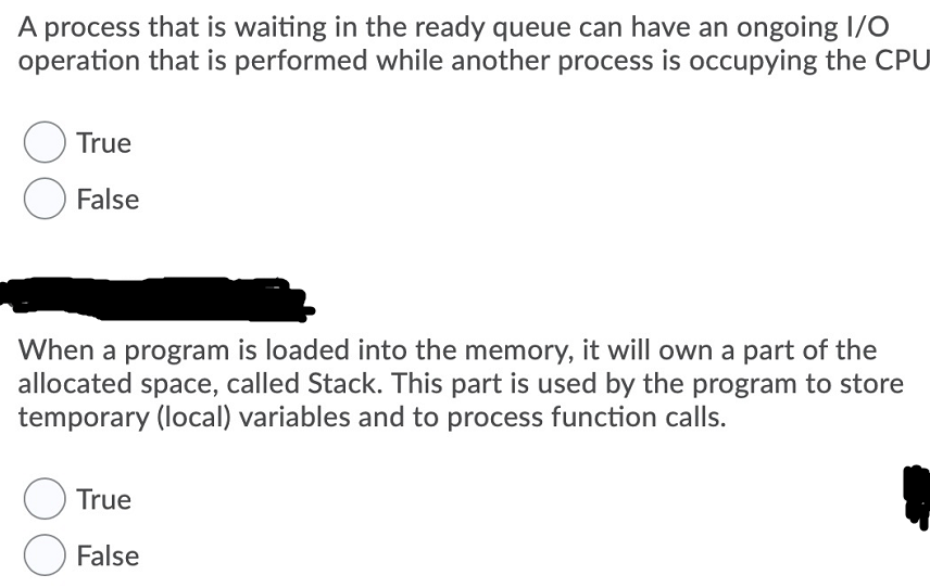 Solved A process that is waiting in the ready queue can have | Chegg.com