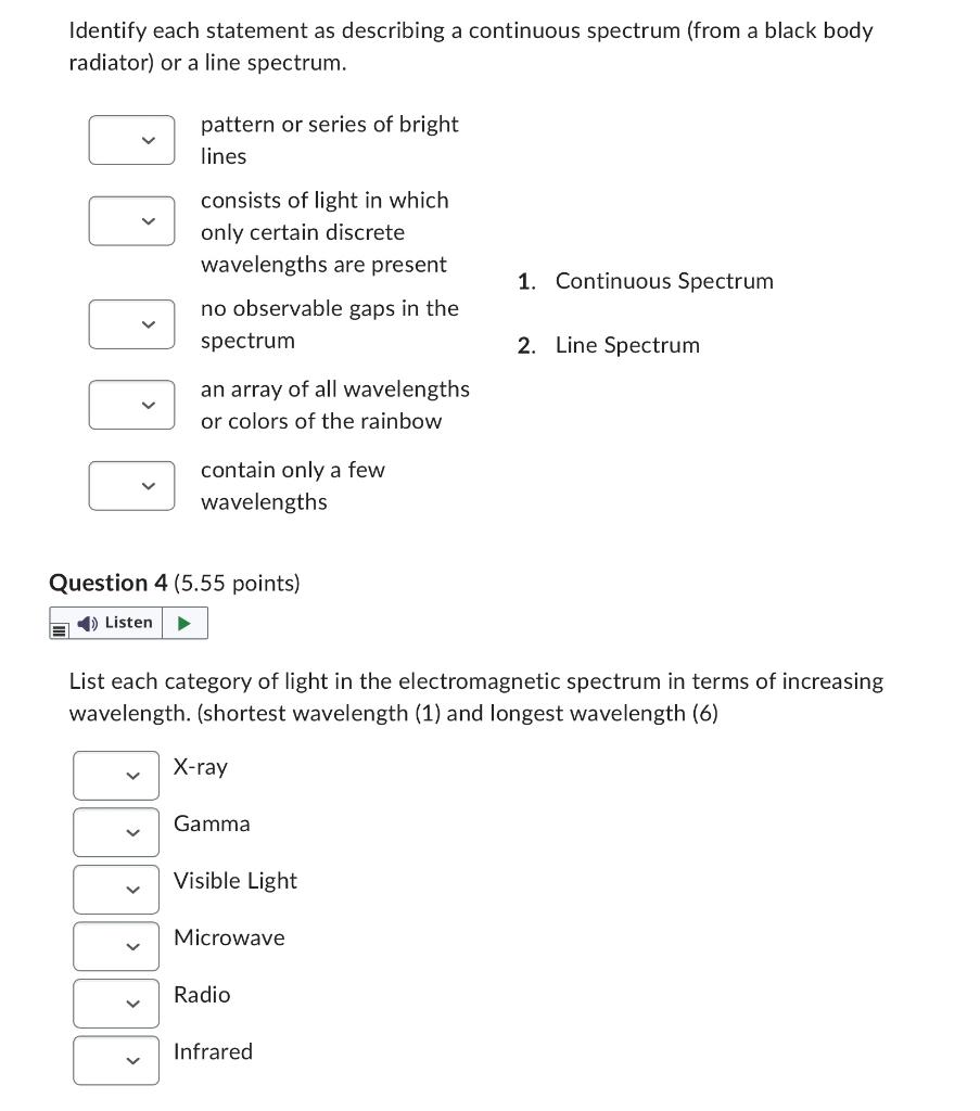 Solved Identify each statement as describing a continuous | Chegg.com