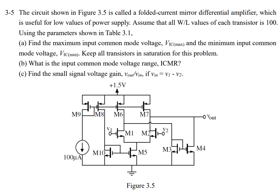 3-5 The circuit shown in Figure 3.5 is called a | Chegg.com