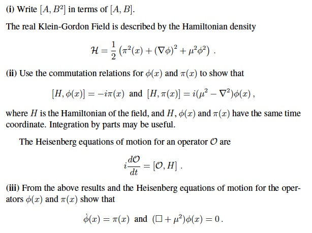 Solved (j) Write [A, B21 in terms of [A, B]. The real | Chegg.com
