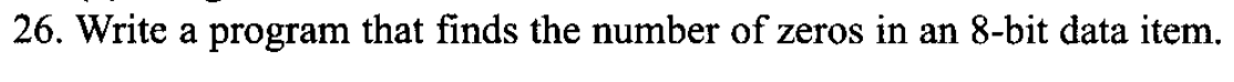 Solved 26. Write a program that finds the number of zeros in | Chegg.com