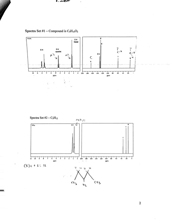 Solved Figure out structure for h-nmr. 2 problemsCan't | Chegg.com