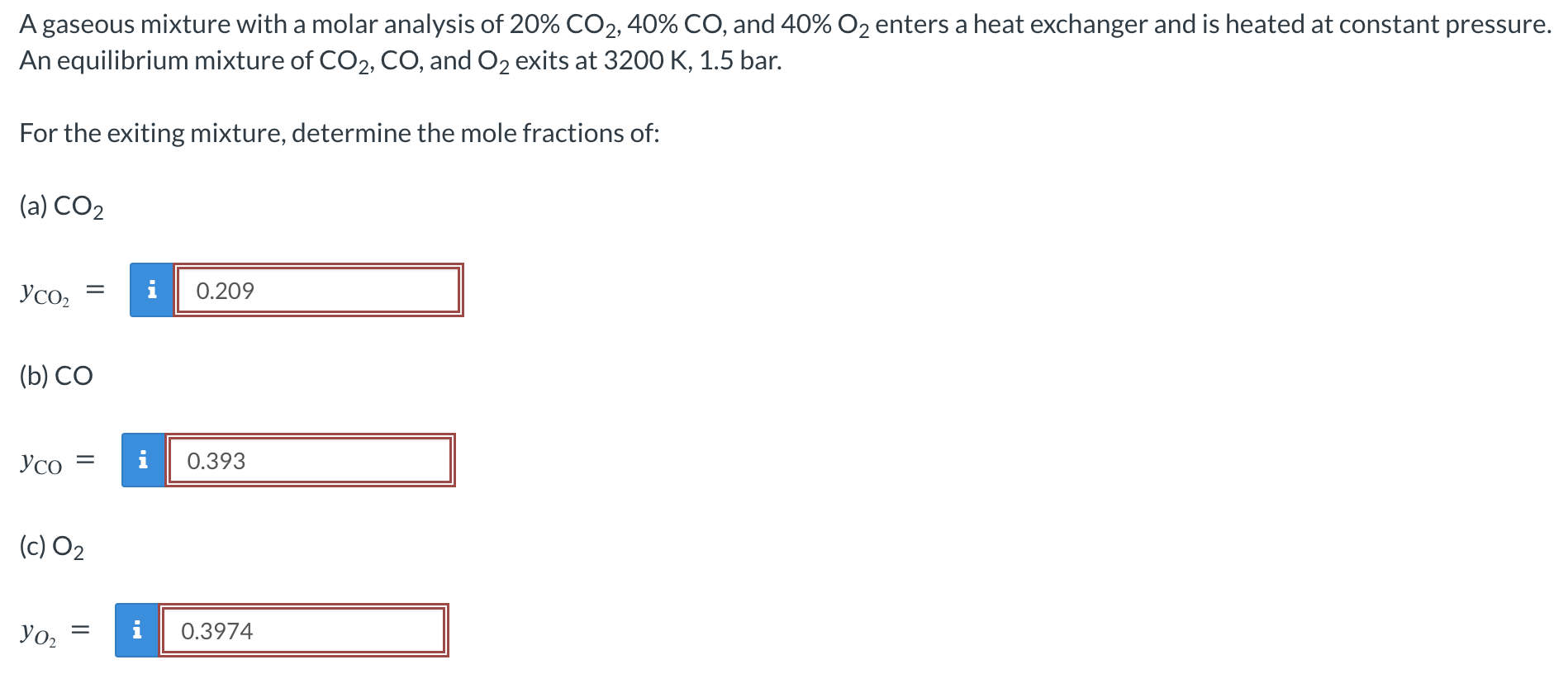 Solved A gaseous mixture with a molar analysis of | Chegg.com