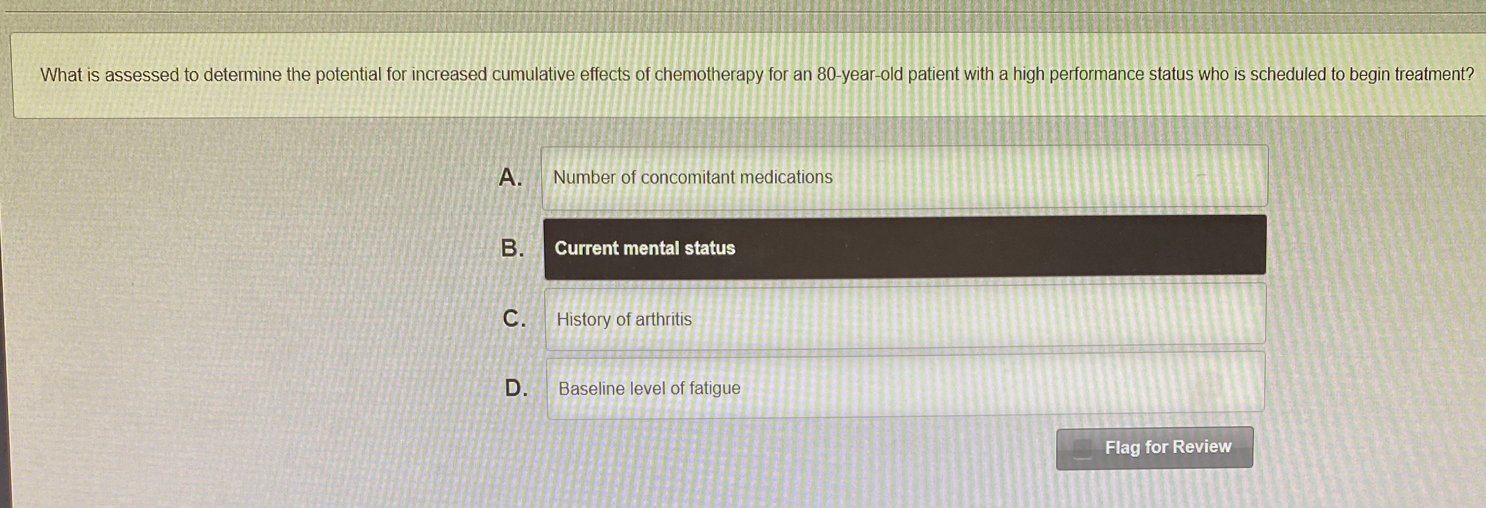 Solved What is assessed to determine the potential for | Chegg.com