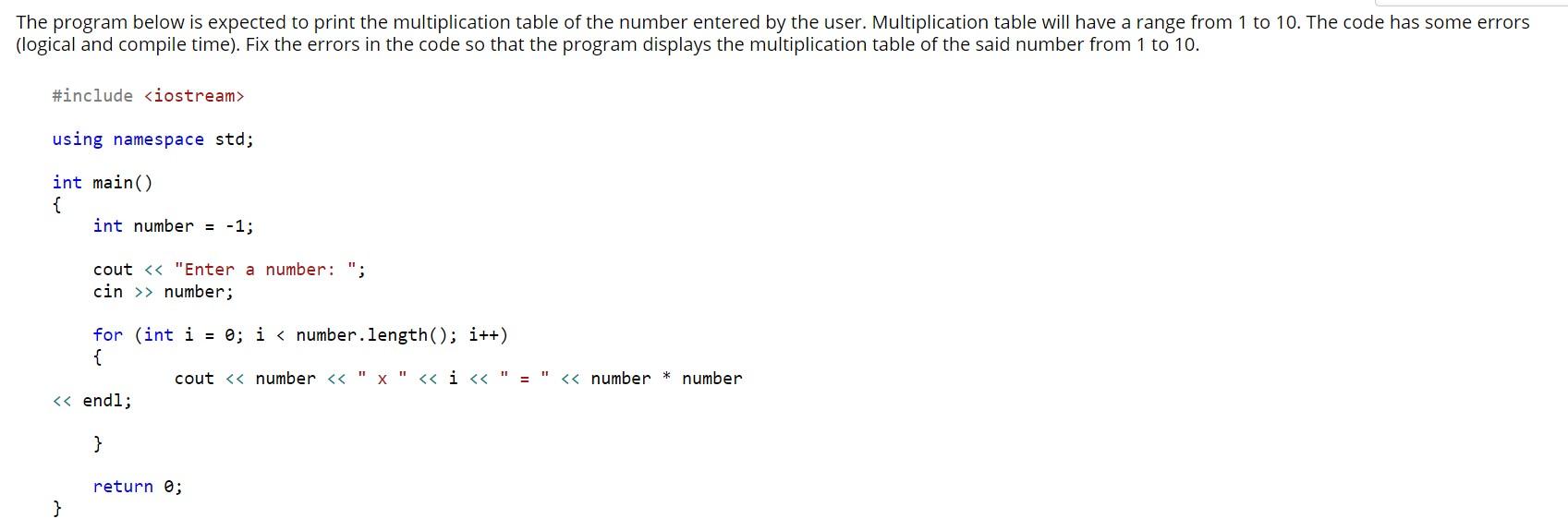 Solved The program below is expected to print the | Chegg.com