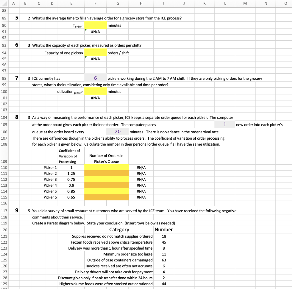 Solved A B C D E F G H к L M N o P 80 3 9 Background | Chegg.com