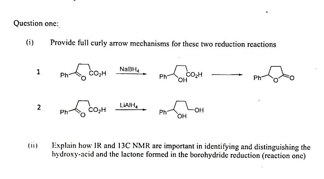 Solved (i) Provide full curly arrow mechanisms for these two | Chegg.com