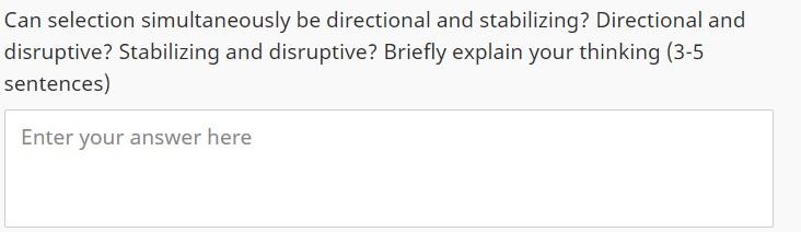 Solved Can selection simultaneously be directional and | Chegg.com