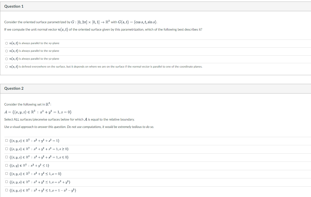 Solved Consider the oriented surface parametrized by | Chegg.com