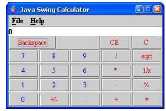 Solved Implement a Swing calculator. Model your application | Chegg.com