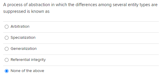Solved Which of the following could be a possible relational | Chegg.com