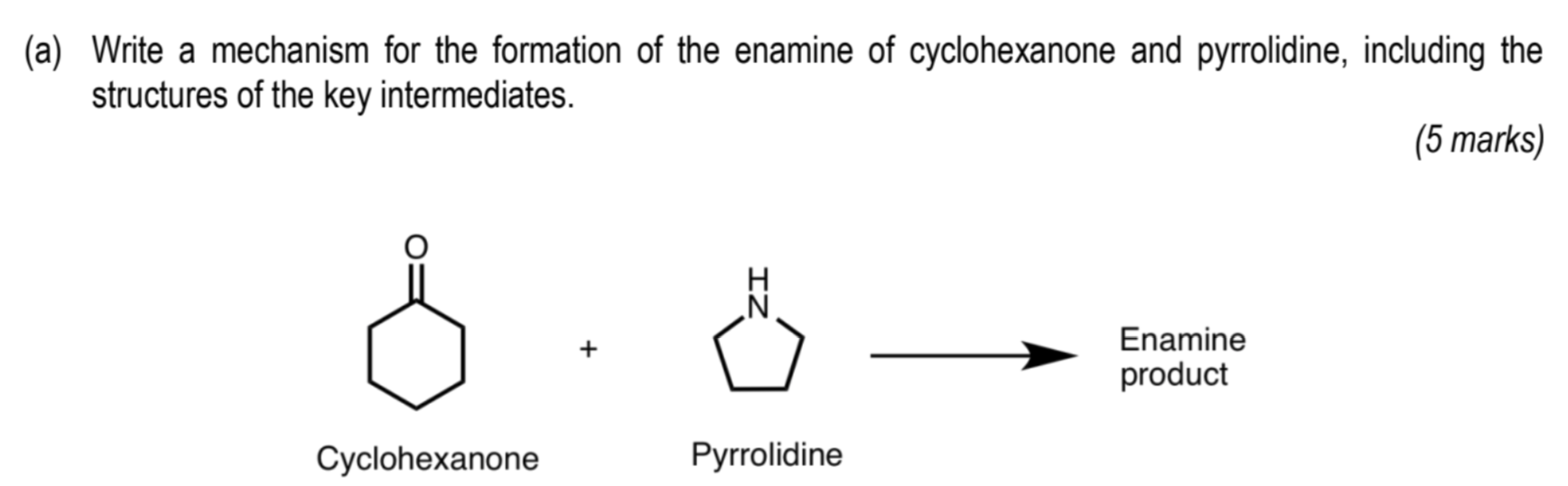 Solved (a) Write a mechanism for the formation of the | Chegg.com
