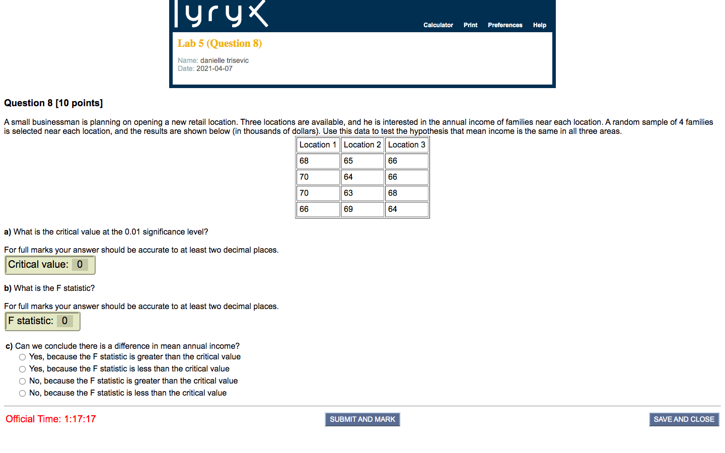 Solved lyryt Calculator Print Preferences Help Lab 5 | Chegg.com