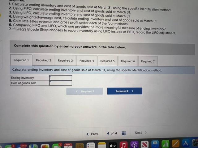 Solved Problem 6-2A (Static) Calculate ending inventory, | Chegg.com