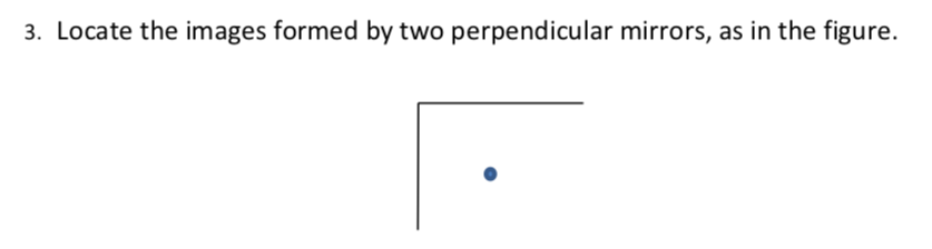 Solved 3. Locate the images formed by two perpendicular | Chegg.com