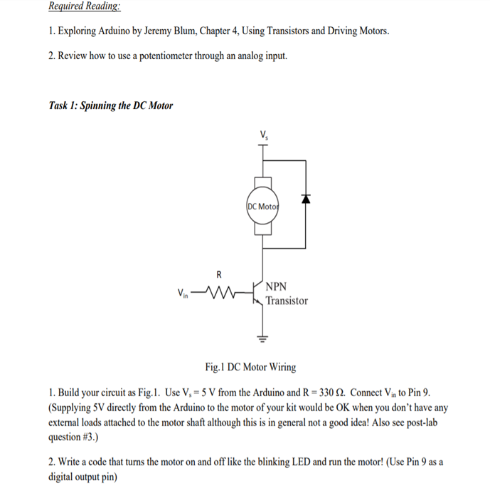 Required Reading: 1. Exploring Arduino by Jeremy | Chegg.com