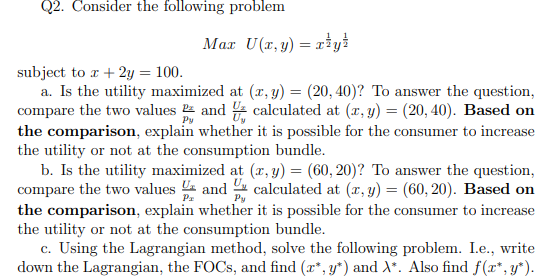 Solved Q2. ﻿Consider the following | Chegg.com