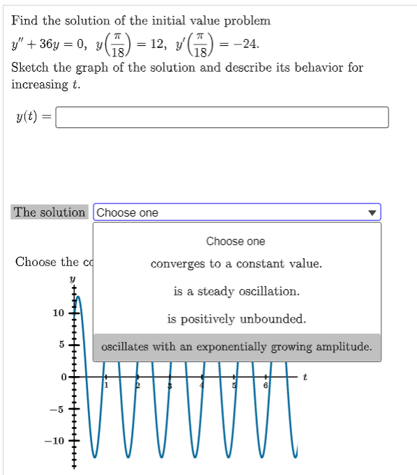 Solved Find the solution of the initial value problem | Chegg.com