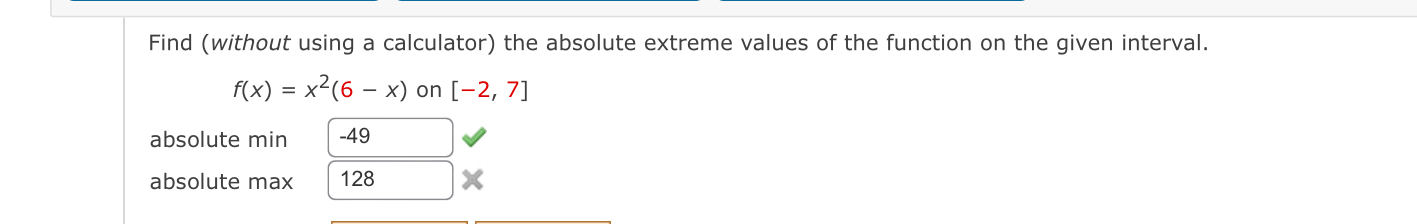 Solved Find (without ﻿using a calculator) ﻿the absolute | Chegg.com