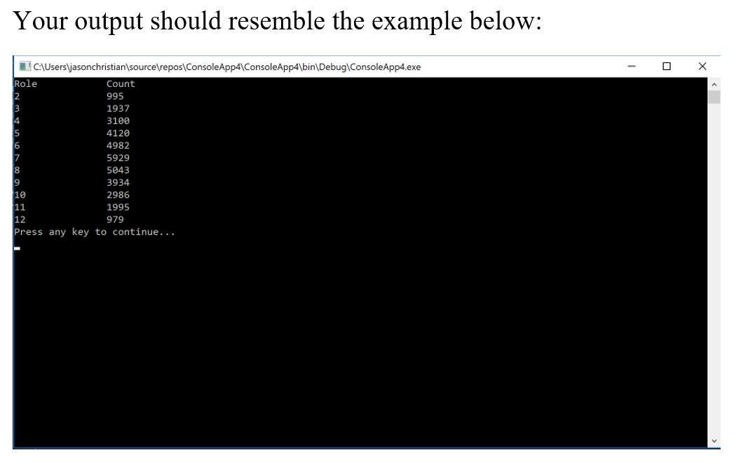 Solved Need help writing a C# code that requires a dice | Chegg.com