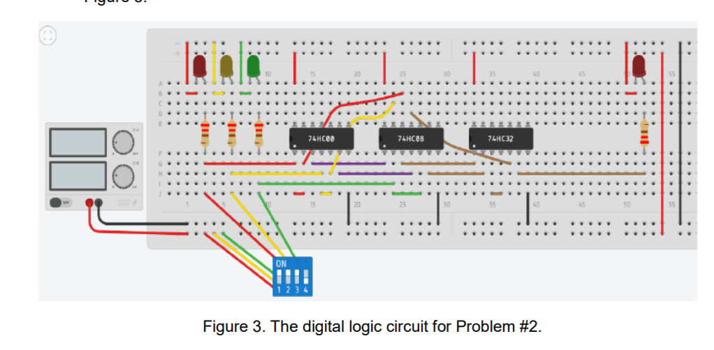 Solved a. Build the circuit in Figure 3 in TinkerCad. The | Chegg.com