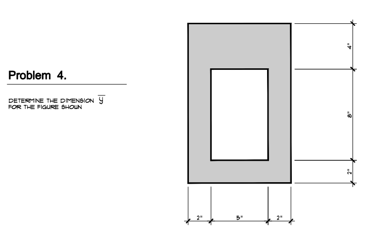 Solved Problem 4. DETERMINE THE DIMENSION Y FOR THE FIGURE | Chegg.com