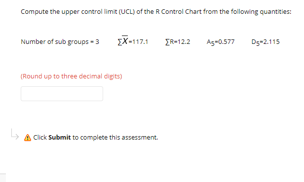 Solved Compute the upper control limit (UCL) of the R | Chegg.com