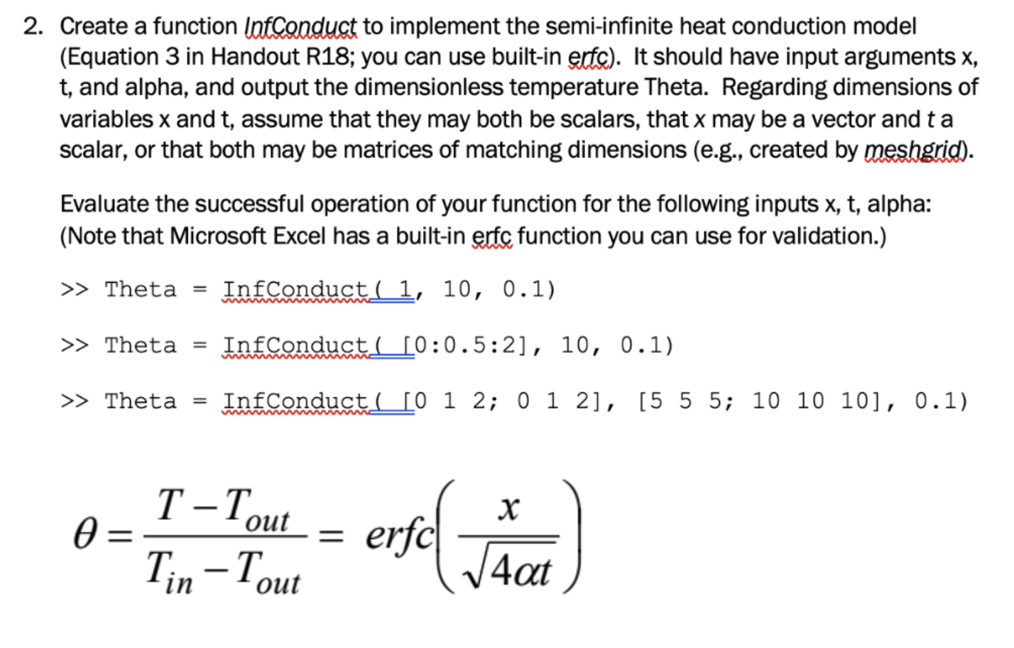 Solved Equation 3 is attached as Theta = T - Tout / Tin - | Chegg.com