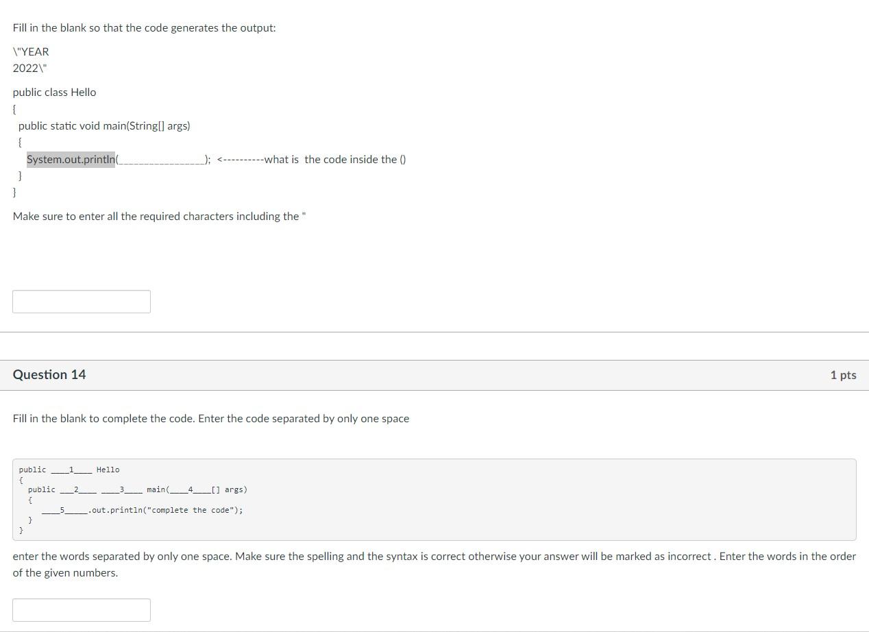 Solved Fill in the blank so that the code generates the | Chegg.com