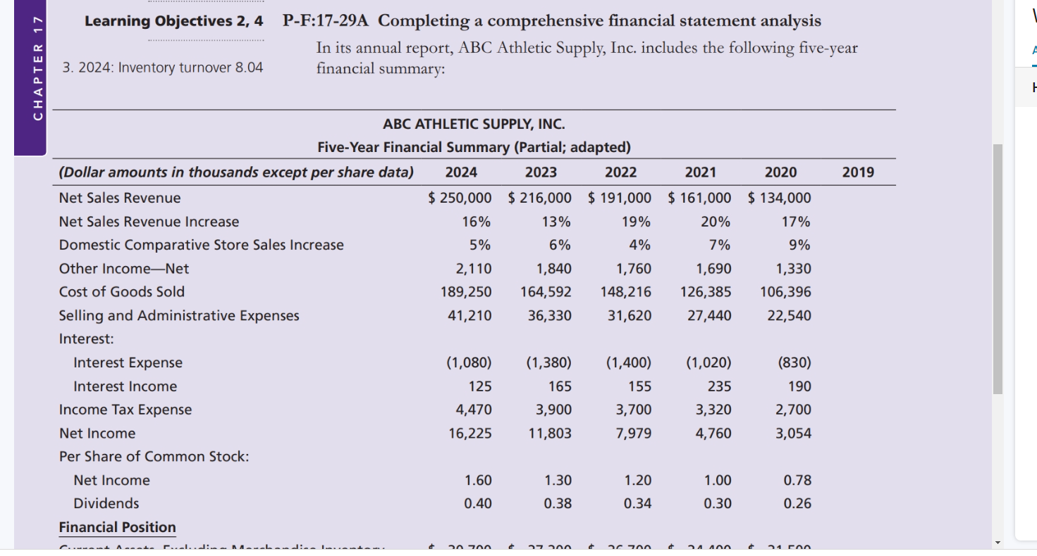Solved Learning Objectives 2, 4 P-F:17-29A Completing a | Chegg.com