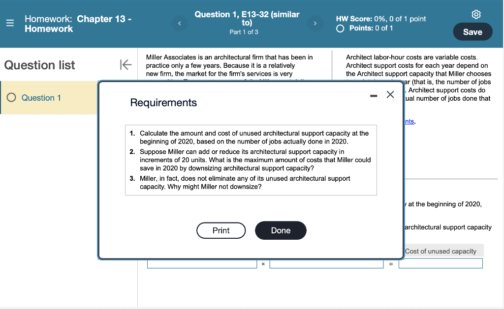 Requirement 1. Calculate the amount and cost of | Chegg.com