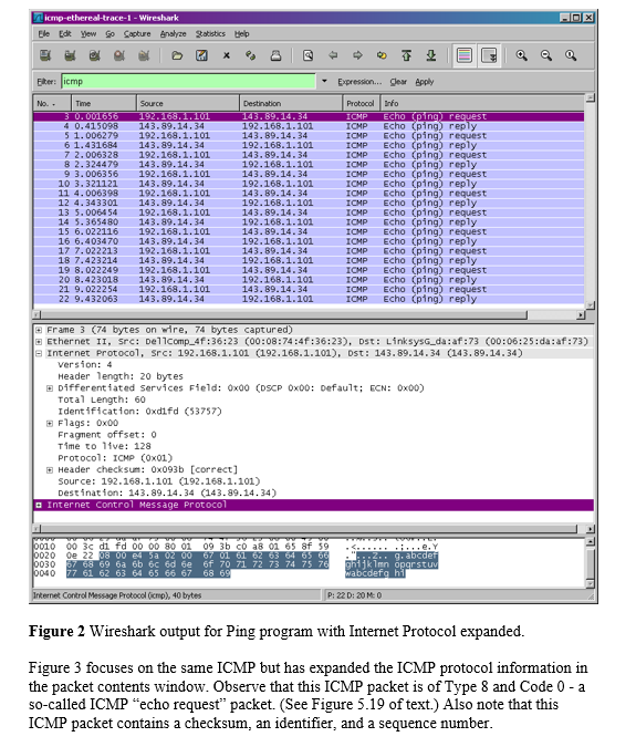Solved Let's begin our ICMP adventure by capturing the | Chegg.com