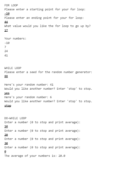 Solved BACKGROUND When learning loops, oftentimes the best | Chegg.com