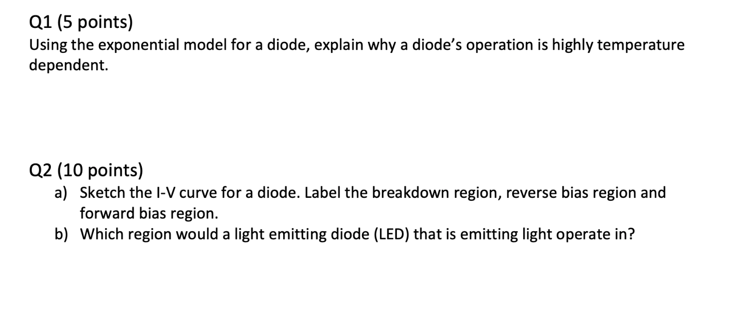Solved Q1 (5 points) Using the exponential model for a | Chegg.com