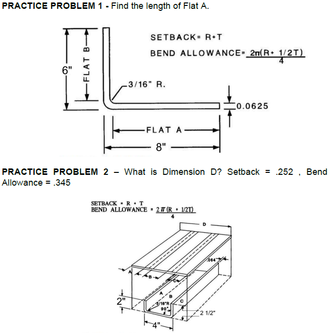 Solved PRACTICE PROBLEM 1 - Find the length of Flat A. | Chegg.com