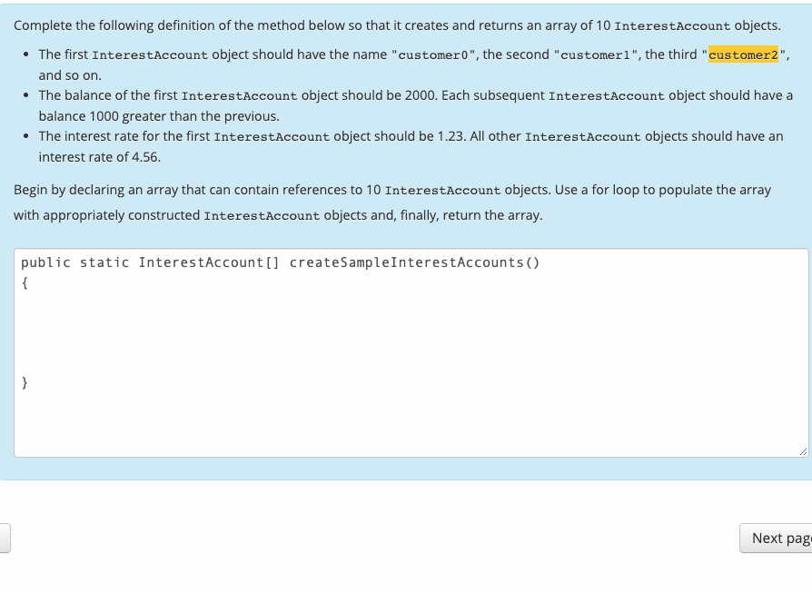 Solved Complete the following definition of the method below | Chegg.com