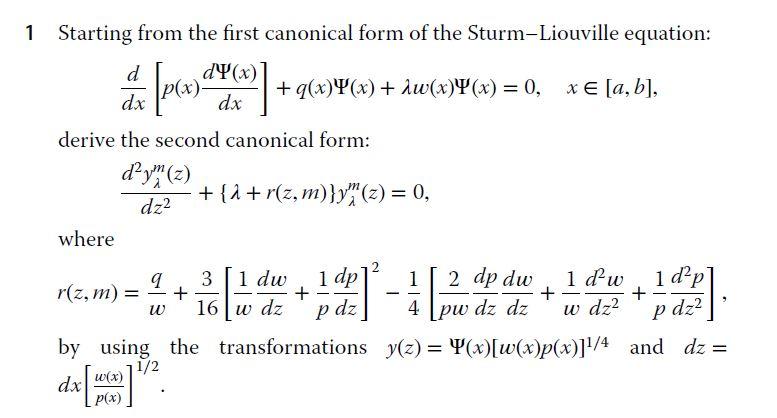 Solved 1 Starting from the first canonical form of the | Chegg.com