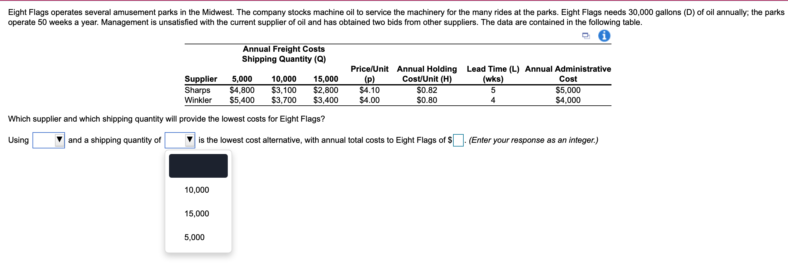 Solved * Annual_Freight_Costs * * * * * * * | Chegg.com