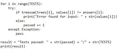 Solved Write a function called treesum() that accepts two | Chegg.com