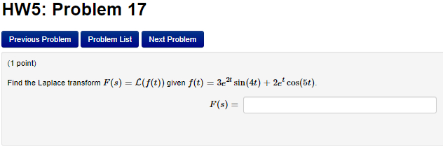 Solved HW5: Problem 17 Previous Problem Problem List Next | Chegg.com