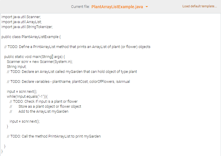 Solved 83 Lab Plant Information Arraylist Given A Base