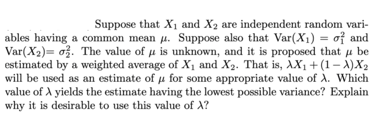 Solved Suppose that X1 and X2 are independent random vari- | Chegg.com